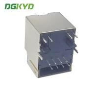 China DGKYD511B002AC2A2DK068 180 Degree Vertical RJ45 Network Connector with Integrated Filter, 8-Port 1000BASE-T for sale