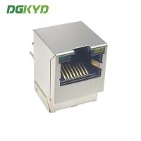 China DGKYD511B002AC2A2DK068 180 Degree Vertical RJ45 Network Connector with Integrated Filter, 8-Port 1000BASE-T for sale