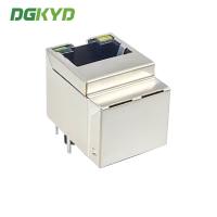 China DGKYD511B002AC2A2DK068 180 Degree Vertical RJ45 Network Connector with Integrated Filter, 8-Port 1000BASE-T for sale