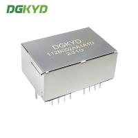 China DGKYD RJ45 1x2 8P8C 100M Integrated Filter Connector with Yellow Green LED for sale