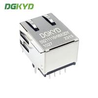 China DGKYD 90 Degree RJ45 Connector 10P8C Without LED Shielded 1CT1CT 100 Ohm for sale