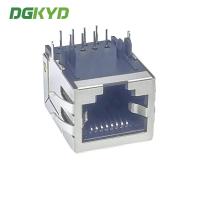 China DGKYD 90 Degree RJ45 Connector 10P8C Without LED Shielded 1CT1CT 100 Ohm for sale
