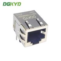 China DGKYD 90 Degree RJ45 Connector 10P8C Without LED Shielded 1CT1CT 100 Ohm for sale