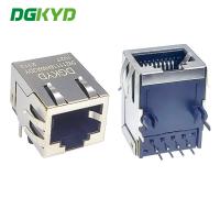 China DGKYD 90 Degree RJ45 Connector 10P8C Without LED Shielded 1CT1CT 100 Ohm for sale