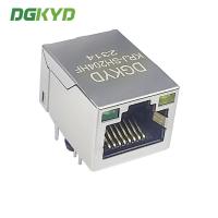 China KRJ-SH204HF Shielded Cat6 RJ45 Modular Jack with Internal Magnetics - 1000 BASE-T Single Port 8-Position for sale