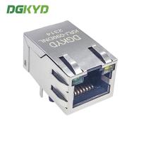 China KRJ-099DNL Integrated Magnetics RJ45 Connector Single Port 25.4mm with Transformer for 10/100/1000 BASE-T Networks for sale
