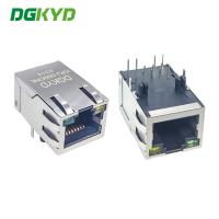 China KRJ-099DNL Integrated Magnetics RJ45 Connector Single Port 25.4mm with Transformer for 10/100/1000 BASE-T Networks for sale