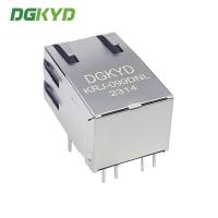China KRJ-099DNL Integrated Magnetics RJ45 Connector Single Port 25.4mm with Transformer for 10/100/1000 BASE-T Networks for sale