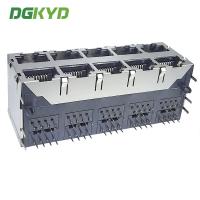 China 2x5 Port RJ45 Modular Jack 8P8C No LED With Spring Piece 10/100/1000BASE-T for sale