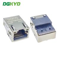 China DGKYD211Q077DB1A7CBS057 RJ45 Modular Jack - 100/1000 Base-T Single Port with 8 Terminals and Gold 6μ Plating for sale