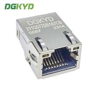 China DGKYD211Q077DB1A7CBS057 RJ45 Modular Jack - 100/1000 Base-T Single Port with 8 Terminals and Gold 6μ Plating for sale