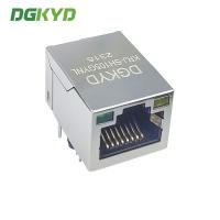 China KRJ-SH105GYNL 100 Megabit Cat5 RJ45 Connector with Transformer, 8-Port, -40℃ to 85℃ Operating Range for sale