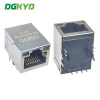 China KRJ-SH105GYNL 100 Megabit Cat5 RJ45 Connector with Transformer, 8-Port, -40℃ to 85℃ Operating Range for sale