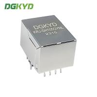 China KRJ-SH105GYNL 100 Megabit Cat5 RJ45 Connector with Transformer, 8-Port, -40℃ to 85℃ Operating Range for sale
