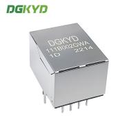 China DGKYD111B002GWA1D Single Port RJ45 100M Integrated Transformer Without Light for sale