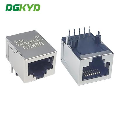 China DGKYD111Q066GWA1D RJ45 Connector 1000M Integrated Transformer Without Light for sale