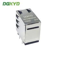 China DGKYD59212188HWA1DY1CD022 RJ45 Dual Port Shielded Socket with 8 Positions and -40℃ to 85℃ Operating Temperature for sale