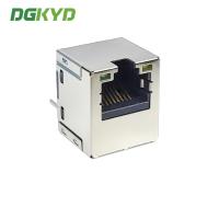 China DGKYD511Q650AB2A27DP408 RJ45 Network Connector with POE+ 180° Vertical Interface 10/100/1000BASE-T for sale