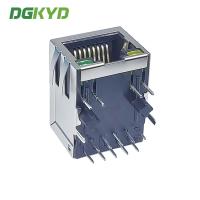 China KRJ-60BPOEGYZENL with PoE power supply RJ45 connector 100M integrated filter network socket network cable interface for sale