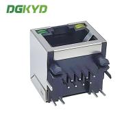 China KRJ-56S8P8C1X1GYNL Single Port RJ45 Connector 8P8C with G/Y LED Shielded Keystone Jack -40 to 85C for sale