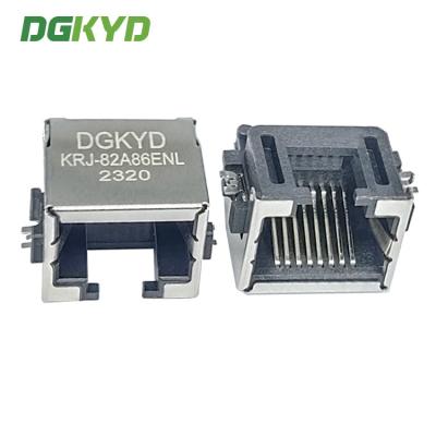 China KRJ-82A86ENL RJ45 SMT Network Port Socket - 10/100/1000BASE-T, -40℃ to 85℃ Operating Temperature for sale