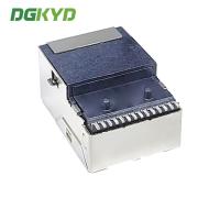 China DGKYD211Q575AA2A7CBS2057 RJ45 Gigabit Integrated Filter Connector 2.5G Speed 6μ Gold Plating LCP Housing for sale