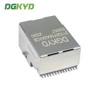 China DGKYD211Q575AA2A7CBS2057 RJ45 Gigabit Integrated Filter Connector 2.5G Speed 6μ Gold Plating LCP Housing for sale