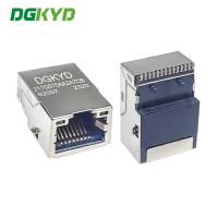 China DGKYD211Q575AA2A7CBS2057 RJ45 Gigabit Integrated Filter Connector 2.5G Speed 6μ Gold Plating LCP Housing for sale