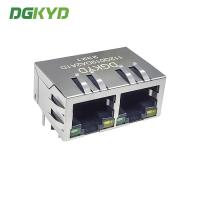 China DGKYD112Q019DA2A1D Dual Port RJ45 Connector with Gigabit Filter 10P8C Interface for 1000M BASE-T Networks for sale