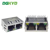 China DGKYD112Q019DA2A1D Dual Port RJ45 Connector with Gigabit Filter 10P8C Interface for 1000M BASE-T Networks for sale