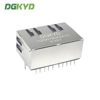 China DGKYD112Q019DA2A1D Dual Port RJ45 Connector with Gigabit Filter 10P8C Interface for 1000M BASE-T Networks for sale