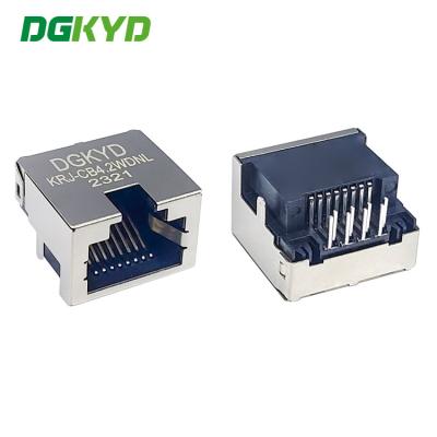 China KRJ-CB4.2WDNL Shielded RJ45 Connector DIP 8P8C 10/100/1000BASE-T No Filter No LED for sale