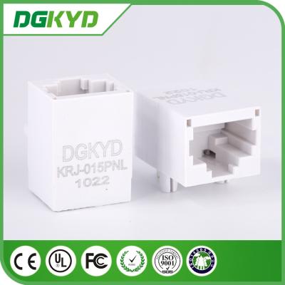 China KRJ-015PNL Single Port 10/100BASE RJ45 Ethernet Connector with Integrated Magnetics, 20.6mm Length, 1500V Isolation for sale