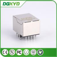 China China Supplier Metal Shielded Single Port Cat5 RJ45 Connector with LED 10/100 Base-T for sale