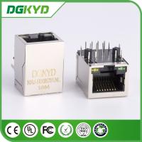 China China Supplier Metal Shielded Single Port Cat5 RJ45 Connector with LED 10/100 Base-T for sale