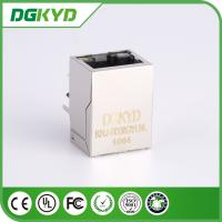 China China Supplier Metal Shielded Single Port Cat5 RJ45 Connector with LED 10/100 Base-T for sale
