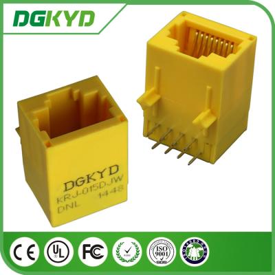 China KRJ-015DJWDNL Unshielded RJ45 Connector - 8 Position Single Port for 10/100/1000BASE-T Networks for sale