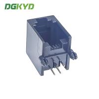 China DGKYD RJ11 Connector 4P4C Light Free All Plastic Modular Jack 1x1 Side Entry for sale