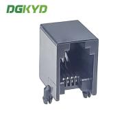 China DGKYD RJ11 Connector 4P4C Light Free All Plastic Modular Jack 1x1 Side Entry for sale