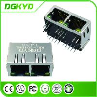 China PCMCIA Net Card 2 Port RJ45 Connector KRJ-201DNL with Magnetics, 21.5mm Length, -40℃ to +85℃ Operating Range for sale