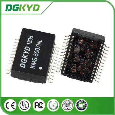 China KMS-5007NL 24 PIN Power Ethernet Transformer SMD for 1000BASE with 1500V Hi-Pot and -40℃ to +85℃ Range for sale