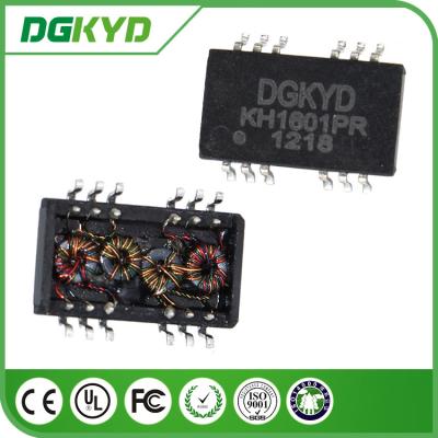 China KH1601PR 10/100 BASE-TX LAN Transformer Module with 12-PIN SMT Design - CE UL FCC Certified for sale