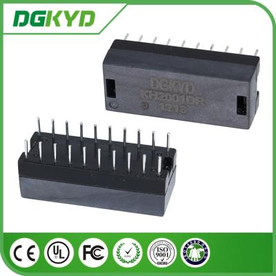 China KH2001DR DIP Mounting 10/100 Magnetic Ethernet Transformer 20 Pins 4 Pairs Core for sale
