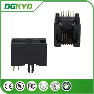 China SGS ISO Certified 18mm RJ11 Phone Jack Connector - 6P6C Terminal, 7.7KG Retention Strength for sale