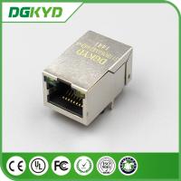 China 25.4mm 100M 1x1 Tab Up RJ45 Ethernet Connector with PoE - 8-Port Shielded Network Cable Plug for sale