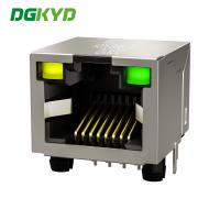 China DGKYD561188AB1A3DY1027 Without Filter 8P8C Shielded Connector With Light Network Port Plug for sale