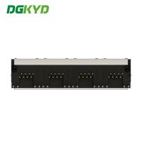 China DGKYD561488AB1A1DY1022 4-Port RJ45 Connector 8P8C Network Socket -40℃ to 85℃ Operating Temperature 10/100/1000BASE-T for sale