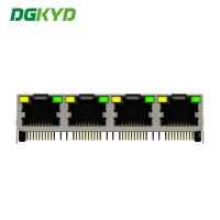 China DGKYD561488AB1A1DY1022 4-Port RJ45 Connector 8P8C Network Socket -40℃ to 85℃ Operating Temperature 10/100/1000BASE-T for sale