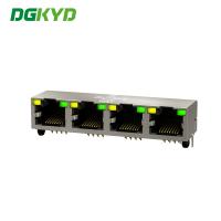 China DGKYD561488AB1A1DY1022 4-Port RJ45 Connector 8P8C Network Socket -40℃ to 85℃ Operating Temperature 10/100/1000BASE-T for sale