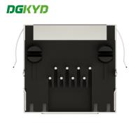 China DGKYD Single Port RJ45 Connector 8P8C Lampless Crystal Head 1000BASE-T for sale